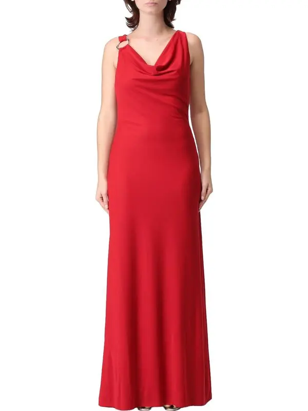 Ralph Lauren Cowl Neck Maxi Dress - Red