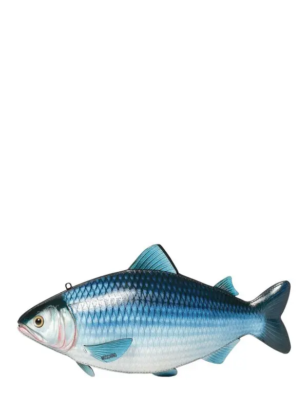 Moschino Fish Clutch - Blue