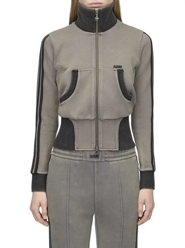 ADIDAS ORIGINALS Avavav X Cotton Blend Zip Sweatshirt With Turtleneck - Multicolor