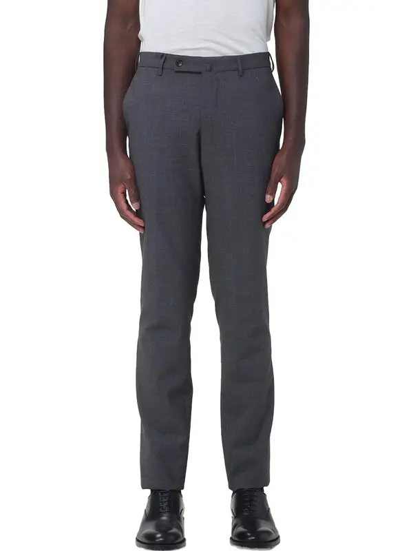 PT TORINO Stretch Virgin Wool Chino Trousers - Grey