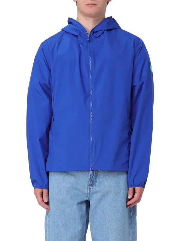 SAVE THE DUCK Zip Up Hooded Jacket - Blue