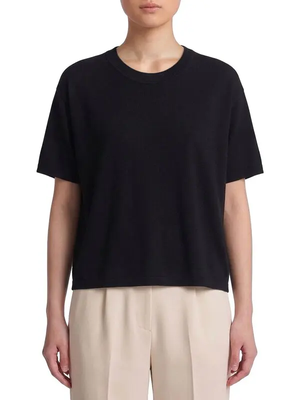 ROBERTO COLLINA Crewneck Cotton T-shirt - Black