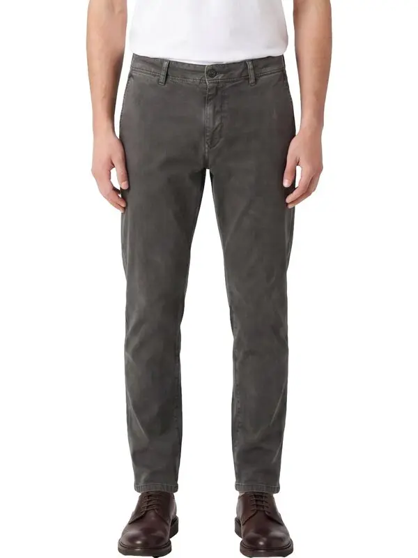 PT TORINO Stretch Cotton Chino Trousers - Grey