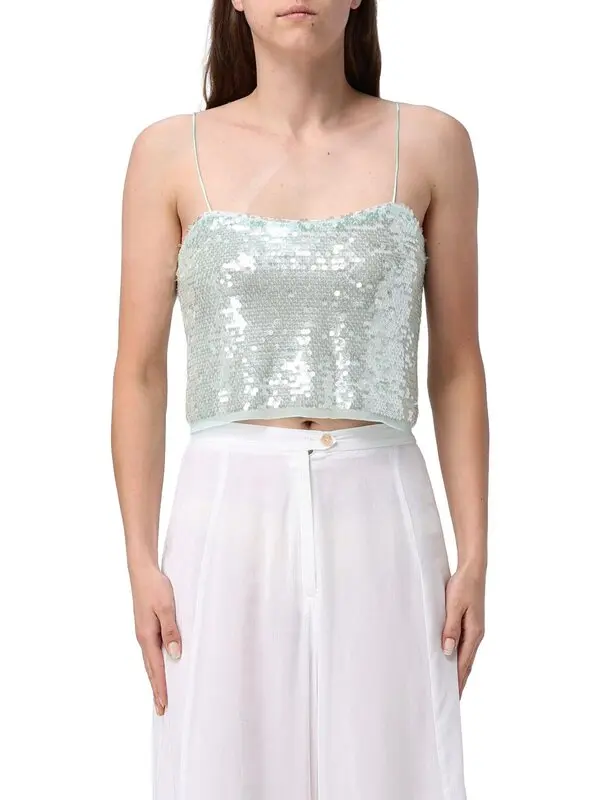 FORTE_FORTE Sequin Embellished Camisole - Gnawed Blue