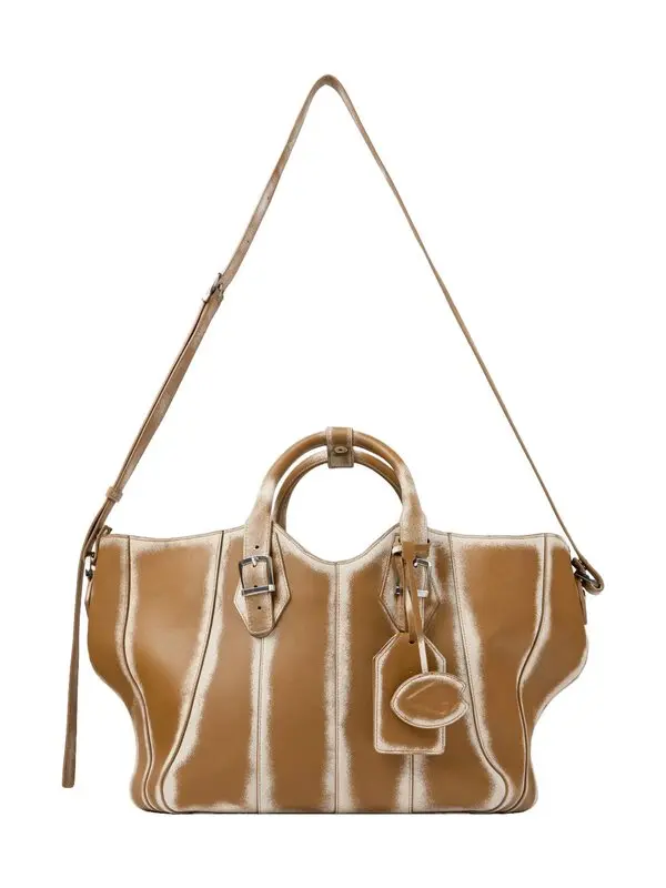 Camper Laukku Striped Leather Handbag - Multicolor