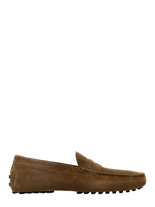 TOD'S Suede Loafers - Walnut
