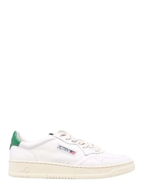AUTRY Leather Lace Up Sneakers - Grass Green