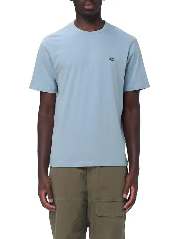 C.P. COMPANY Cotton T-shirt With Logo - Blue