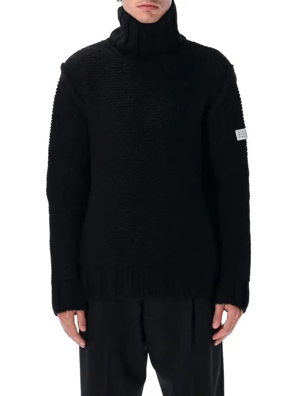 MAISON MARGIELA Turtleneck Sweater - Black