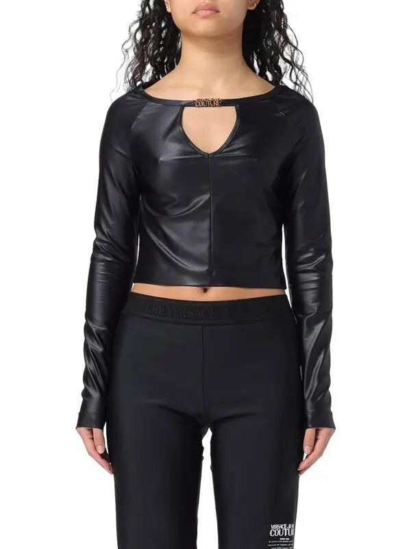 Versace Keyhole Detail Top - Black
