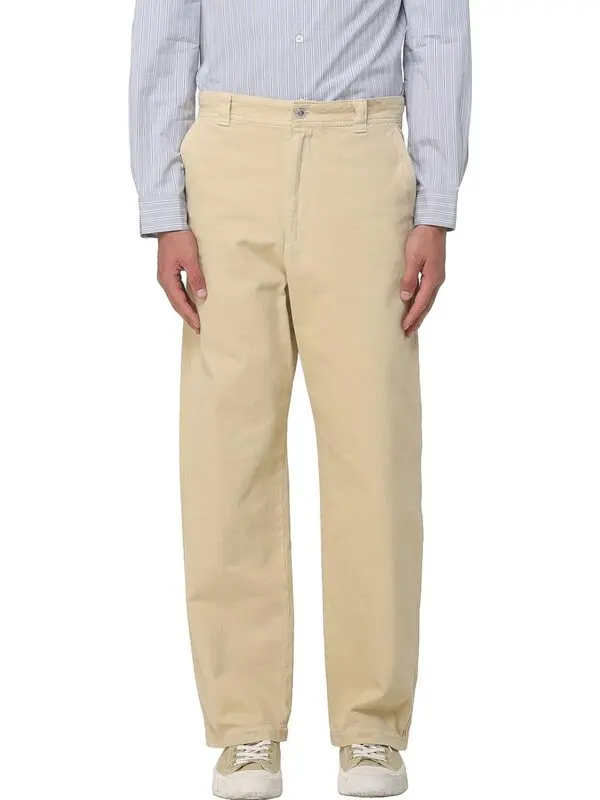 A.p.c. Wide-leg Organic Cotton Trousers - Sand