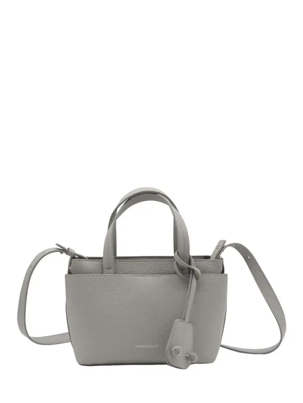 Fabiana Filippi Grained Calfskin Handbag - Grey