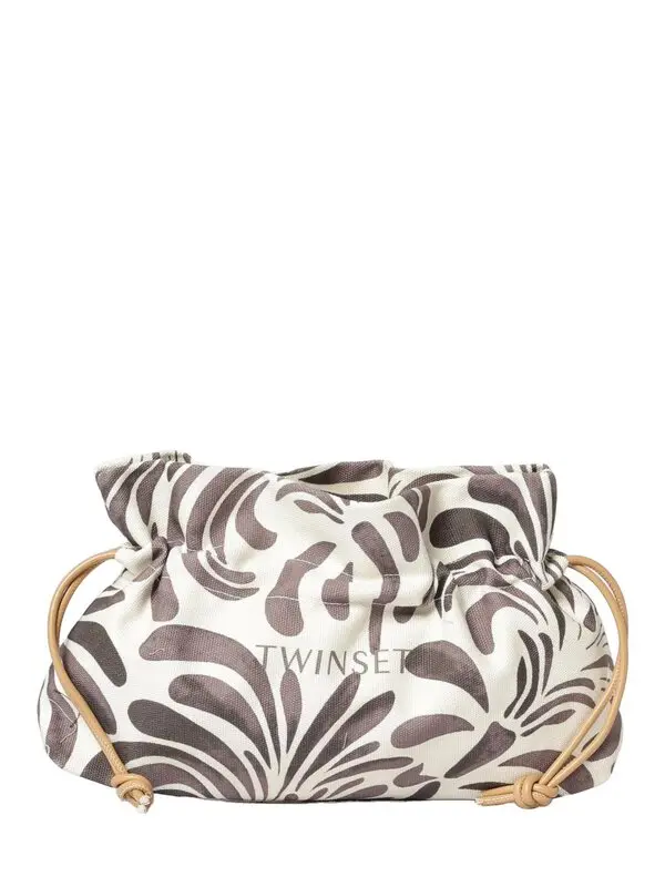TWINSET Cotton Tote Bag - Coffee