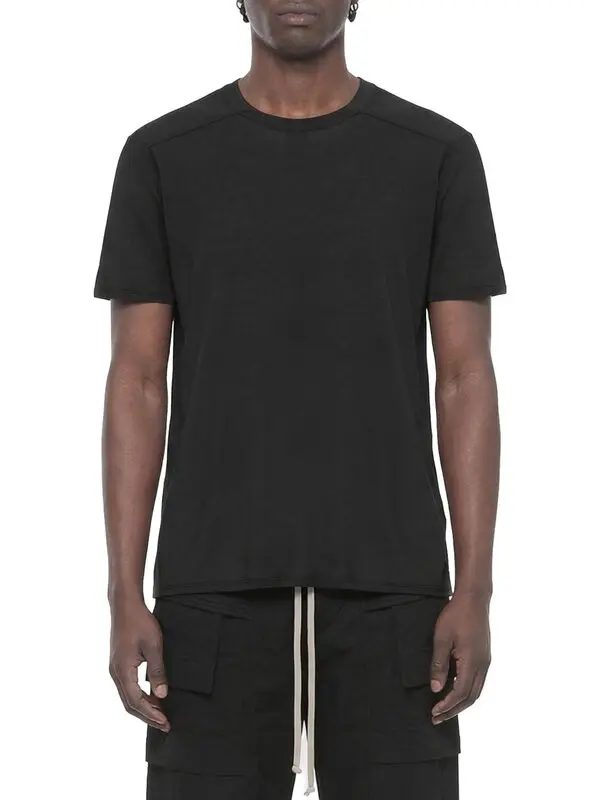 Rick Owens Silk Blend T-shirt - Black