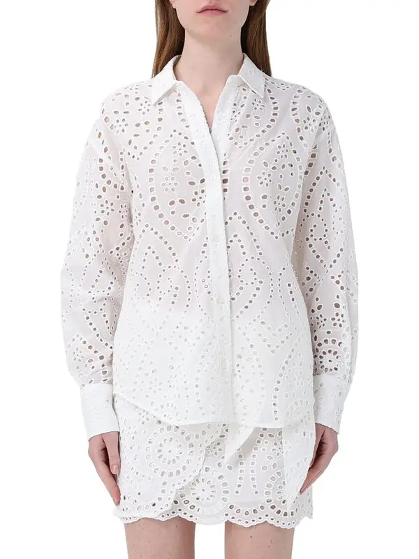 MC2 SAINT BARTH Sangallo Lace Shirt - White