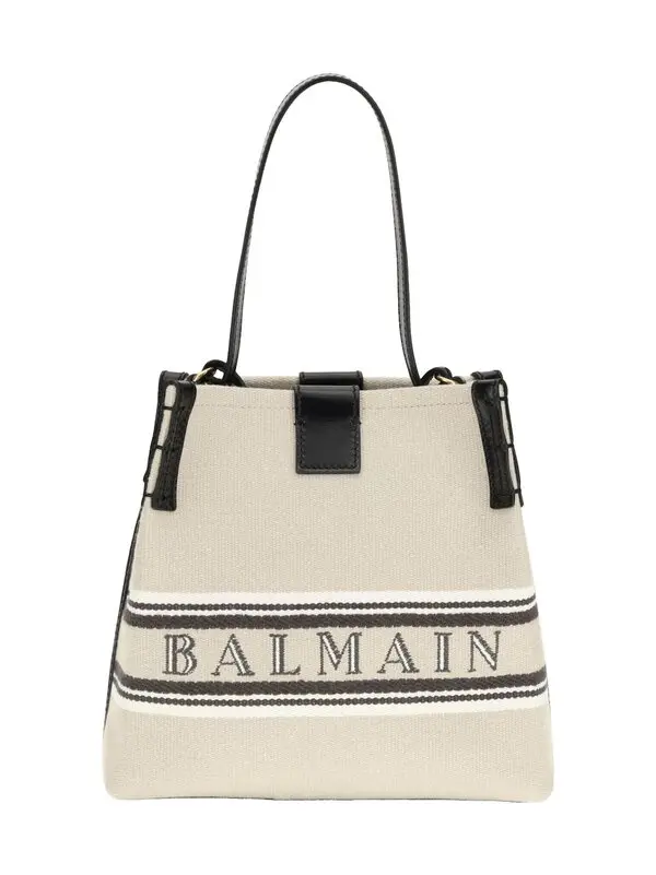 Balmain Canvas Tote Bag - Beige