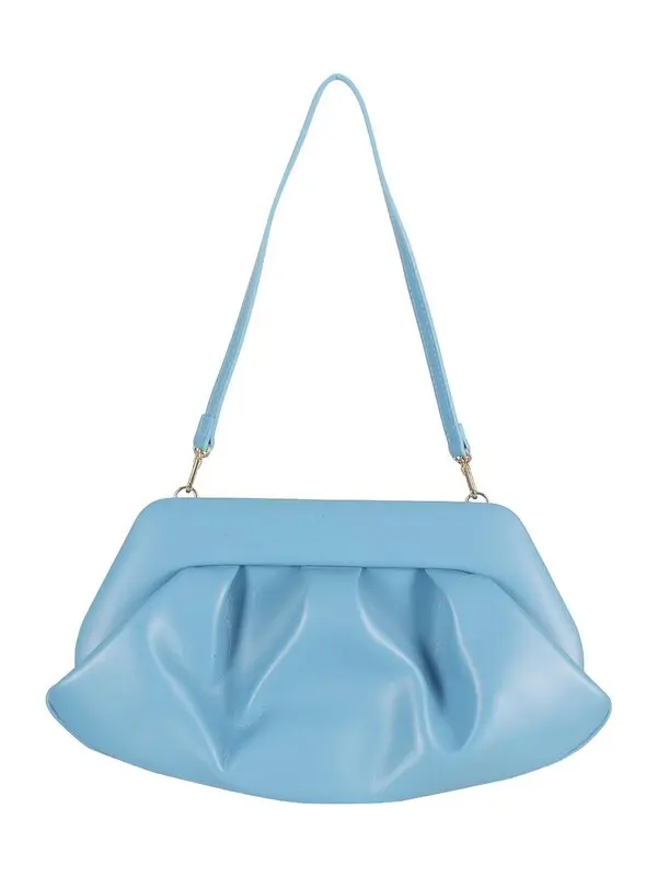 THEMOIRE Bios Vegan Leather Clutch - Gnawed Blue