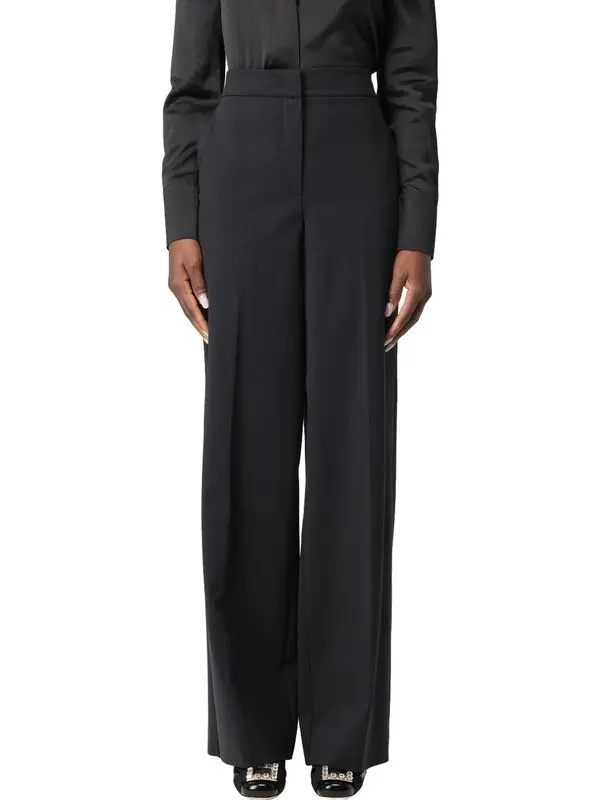 Max Mara Tailored Wide-leg Trousers - Black