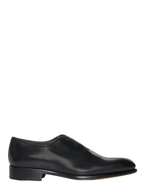 DOUCAL'S Leather Oxford Shoes - Black