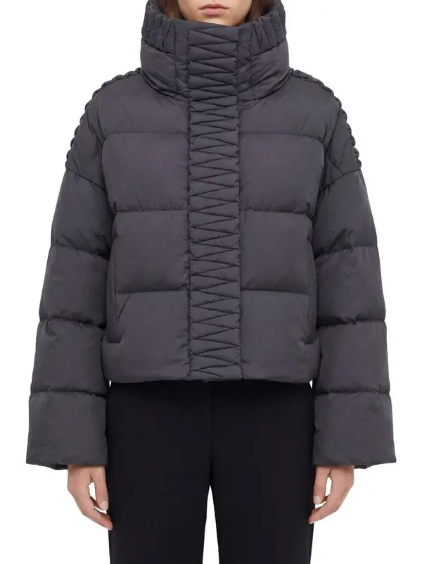RAXXY Quilted Padded Nylon Down Jacket - Black