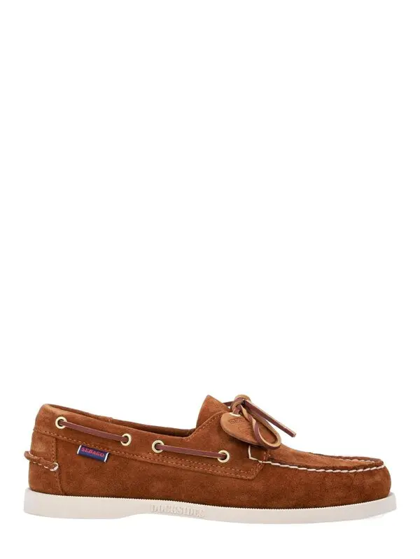 SEBAGO Artisan Suede Boat Loafers - Camel