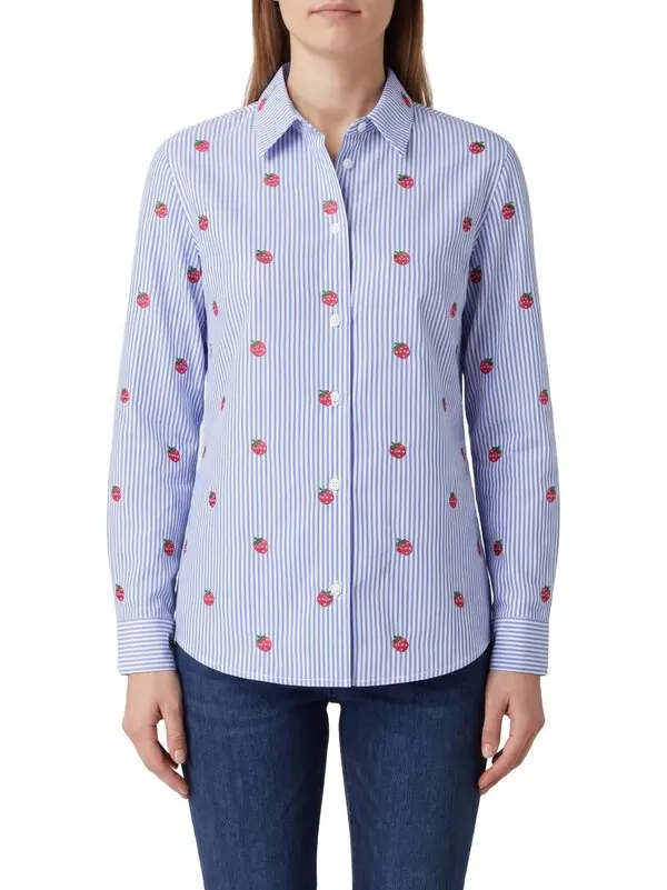 MC2 SAINT BARTH Embroidered Cotton Shirt - Fa01