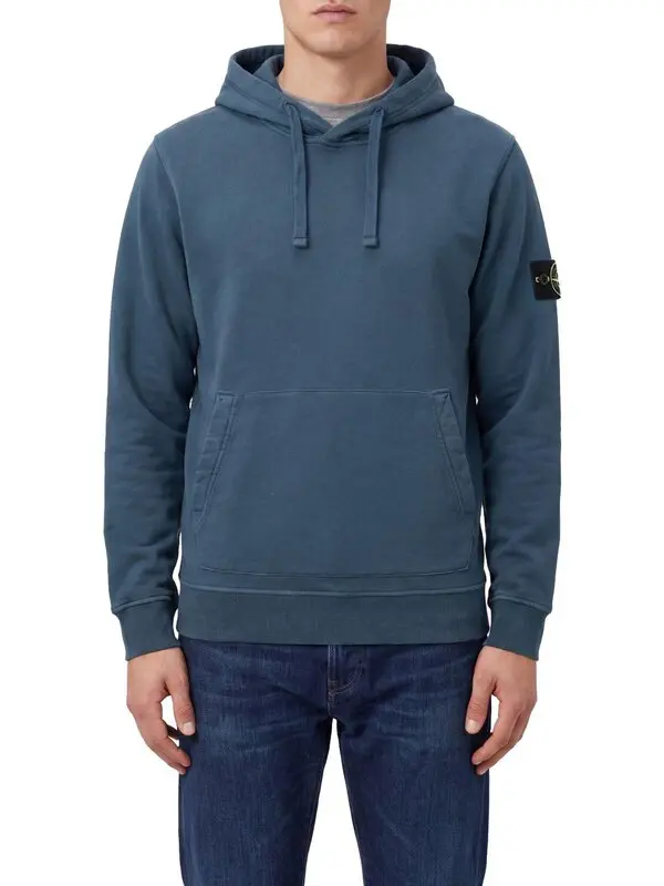 Stone Island Hooded Sweatshirt - Blue