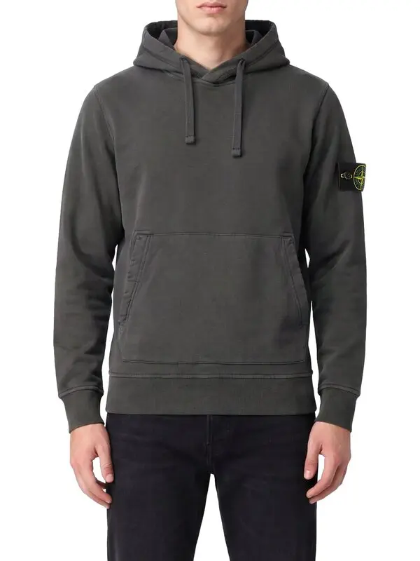 Stone Island Hooded Sweatshirt - Grey 2