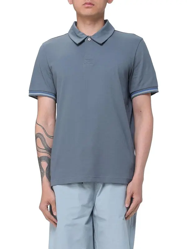 Paul Smith Cotton Blend Polo Shirt - Grey
