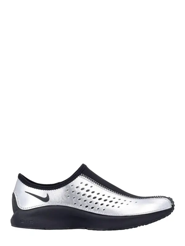 Nike Superfly Moc Slip-on Sneakers In Laminated Leather - Silver