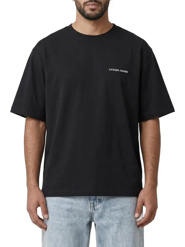 Canada Goose Printed Cotton T-shirt - Black