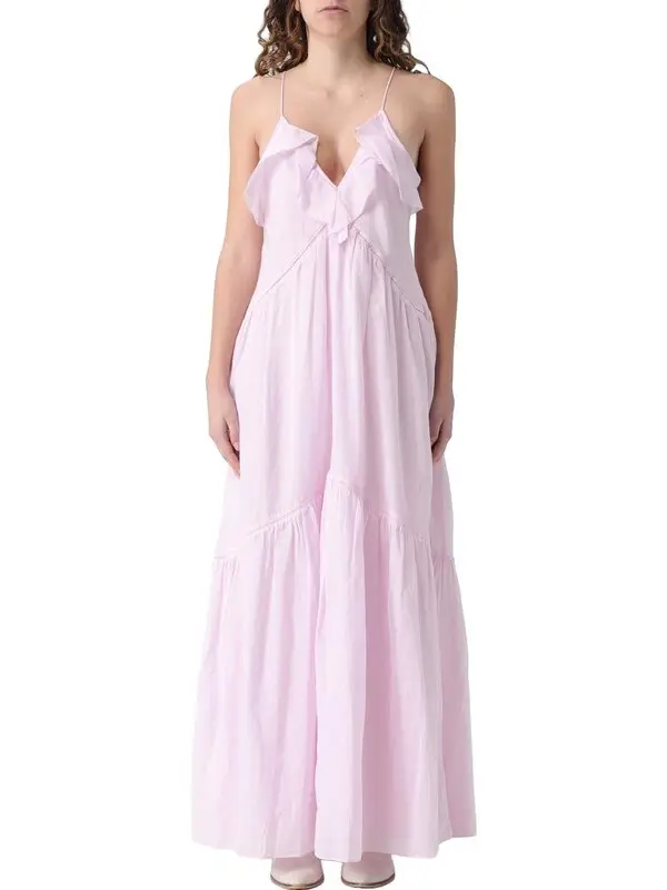 Isabel Marant Étoile Maxi Dress With Ruffles - Pink