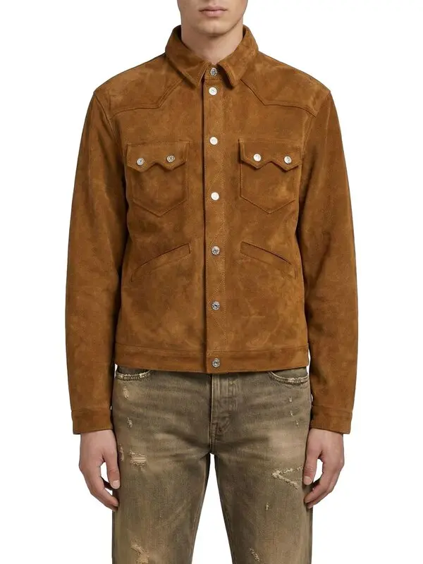 Dsquared2 Suede Shirt Jacket - Beige