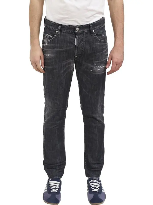 Dsquared2 Wash Distressed Jeans - Black