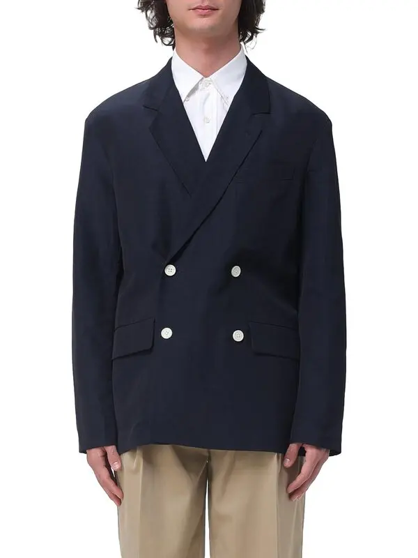 Emporio Armani Double Breasted Blazer - Navy