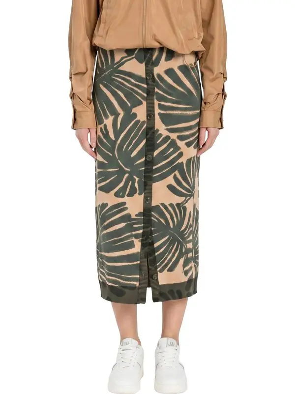 TWINSET Floral Midi Pencil Skirt - Multicolor
