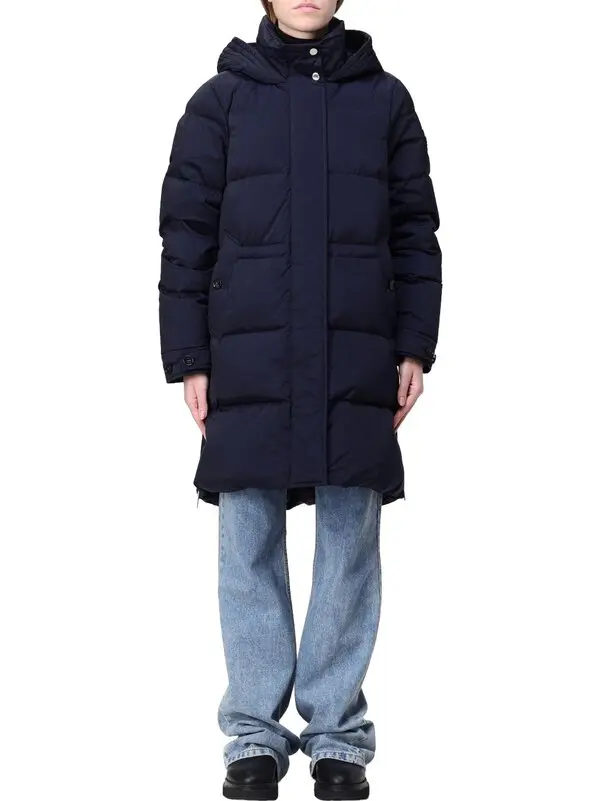 Woolrich Padded Hooded Parka - Blue