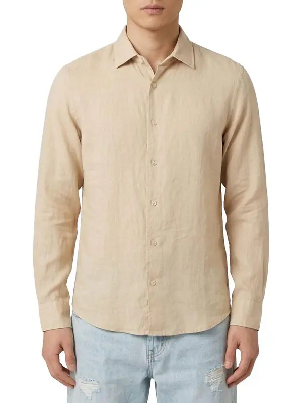 MC2 SAINT BARTH Linen Shirt - Beige