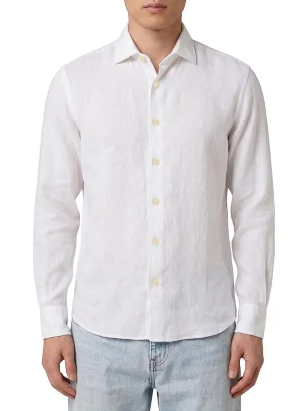 MC2 SAINT BARTH Linen Shirt - White