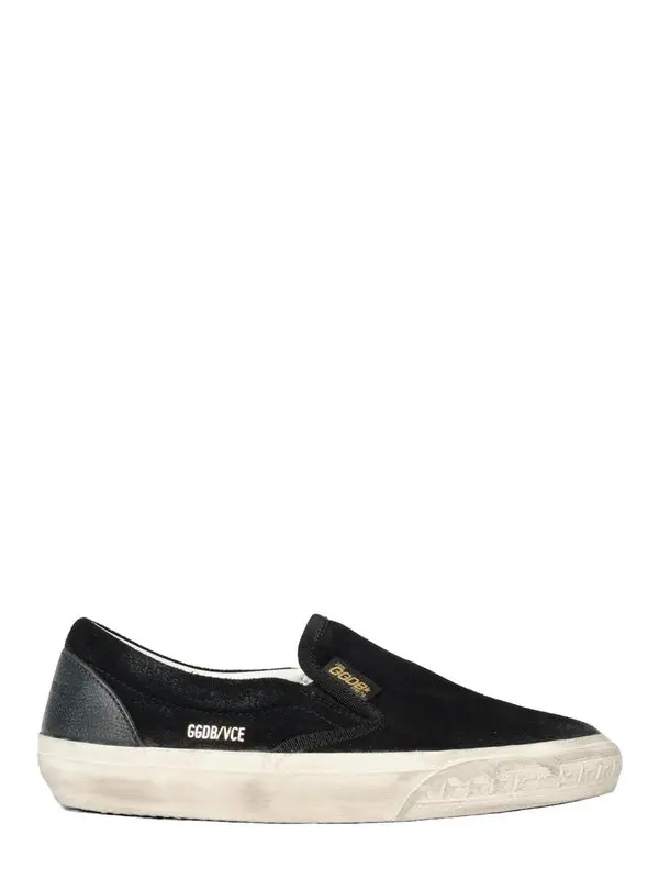 GOLDEN GOOSE Vce Penstar Suede Slip-on Sneakers - Black