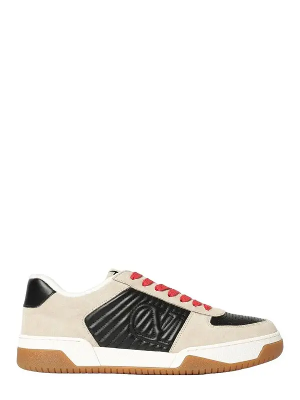 Valentino Garavani Low Top Leather And Suede Sneakers - Multicolor