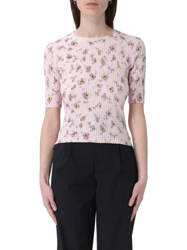 TWINSET Floral Print Knit Top - Peach