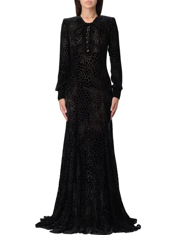Elisabetta Franchi Maxi Dress - Black