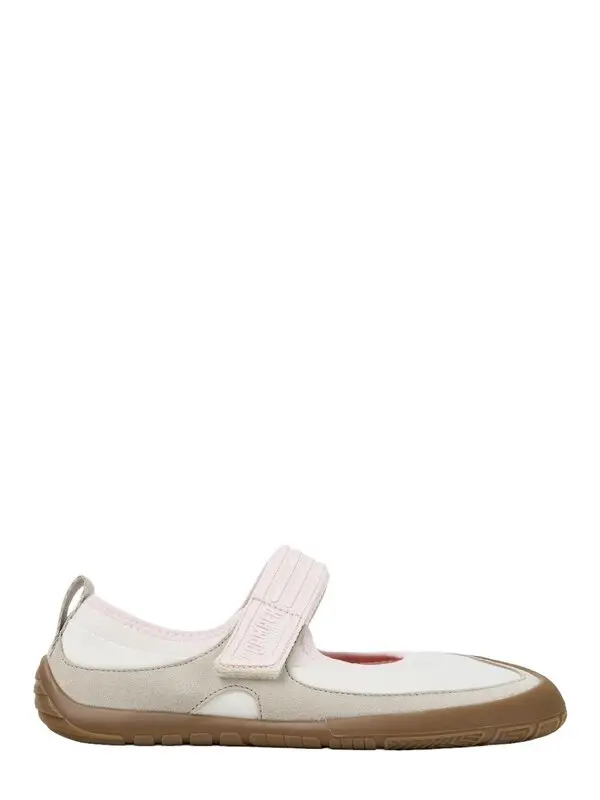 Camper Two-tone Leather & Recycled Pet Mary Jane Flats - Multicolor