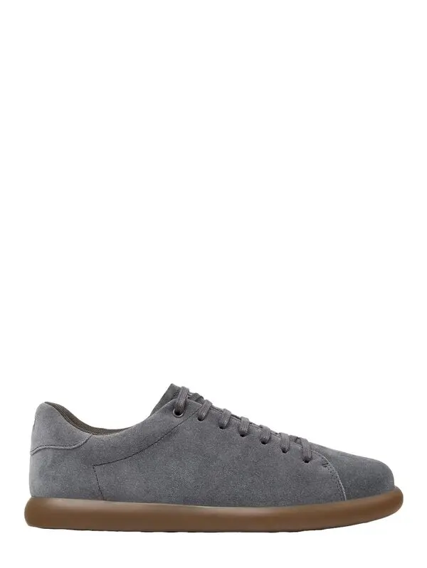 Camper Pelotas Soller Suede Low-top Sneakers With Embossed Logo - Grey