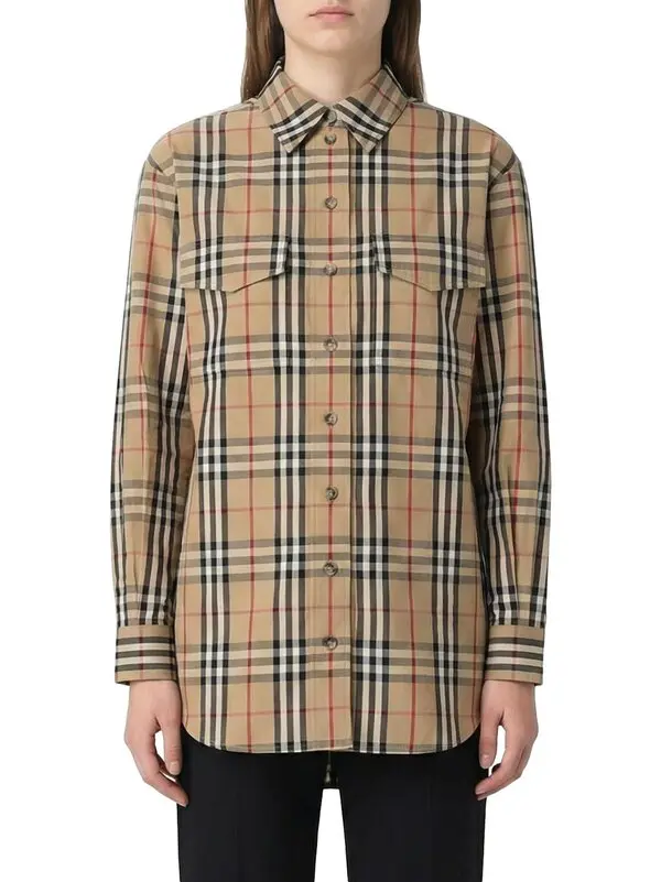 Burberry Checked Shirt - Red