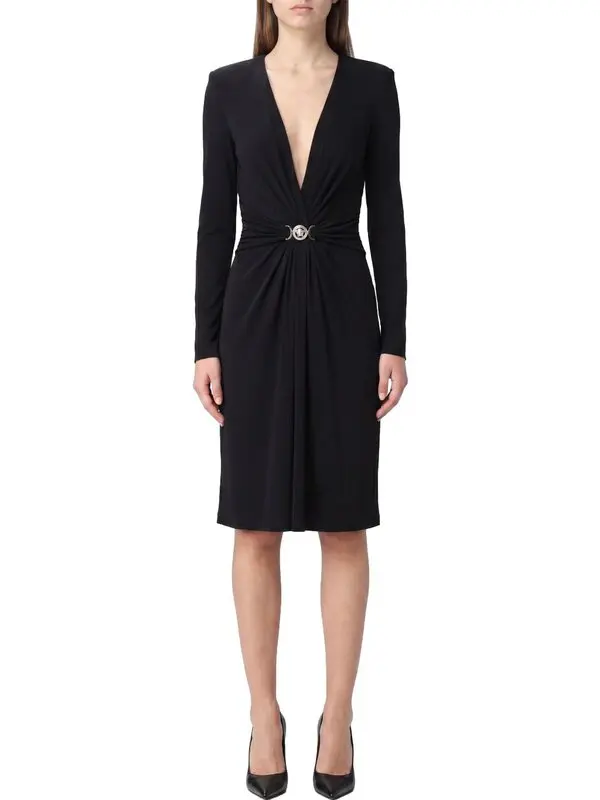 Versace Jersey Mini Dress - Black