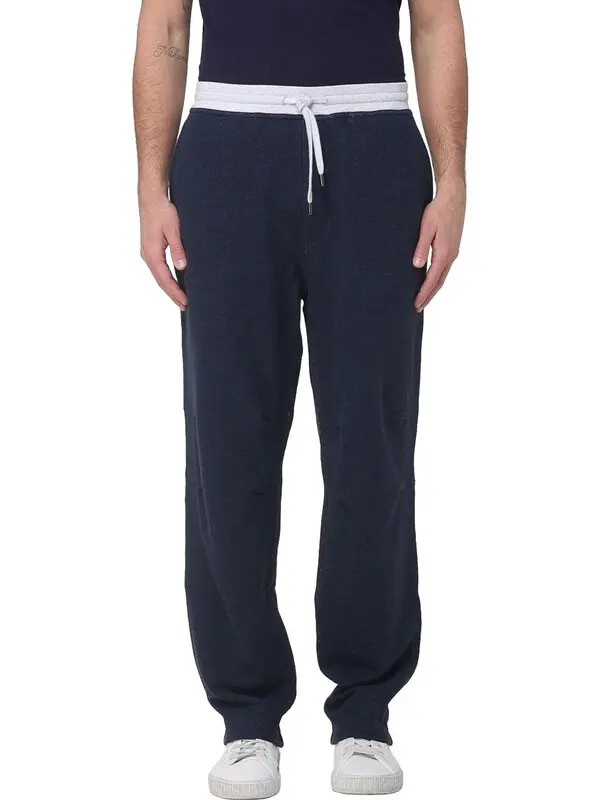 Brunello Cucinelli Cotton And Linen Jogging Pants - Blue