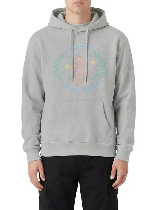 Casablanca Graphic Print Hoodie - Grey
