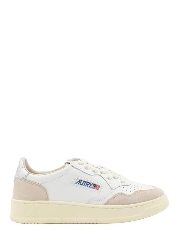 AUTRY Leather And Suede Sneakers - White 2